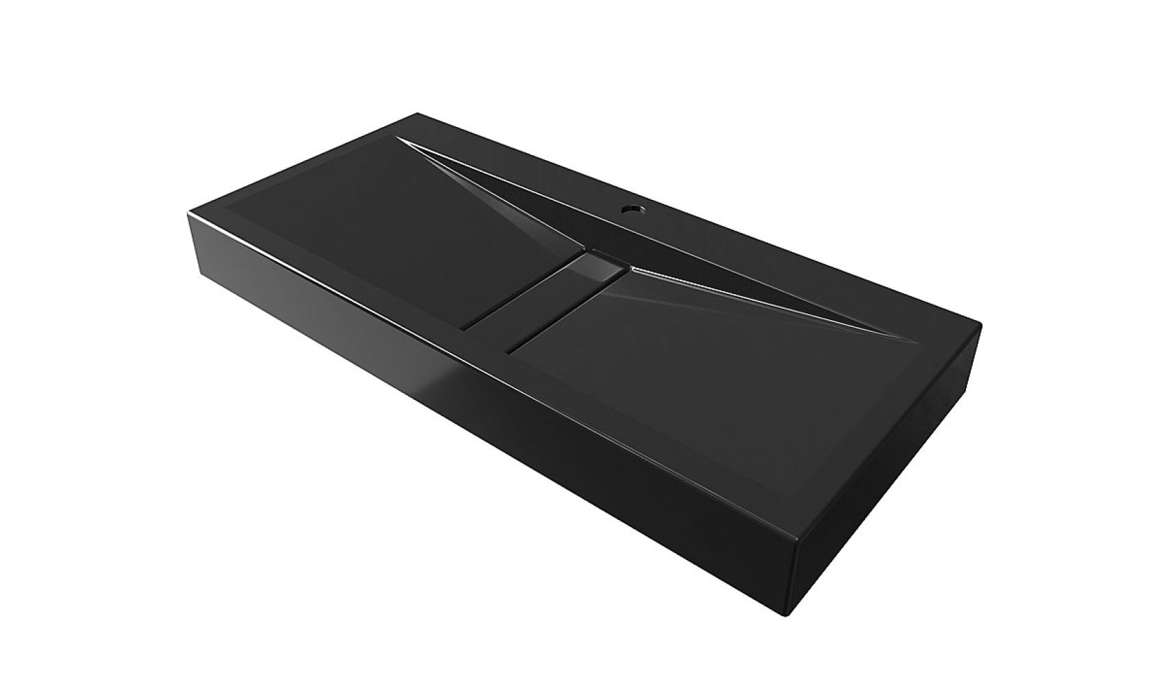 Купити раковину, умивальник накладний Status MIRAGE 100 Black
